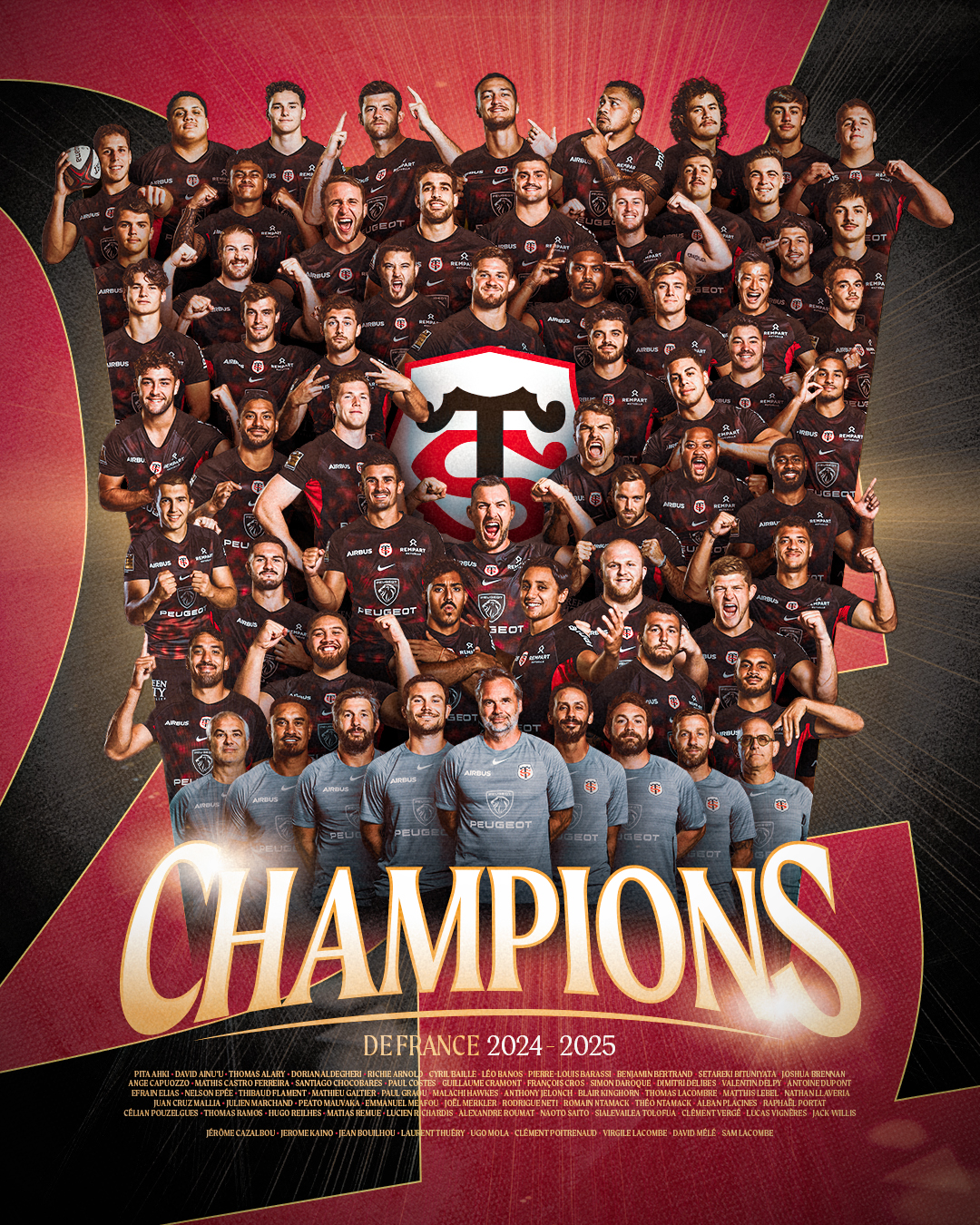 Champions de France 2025 | Stade Toulousain